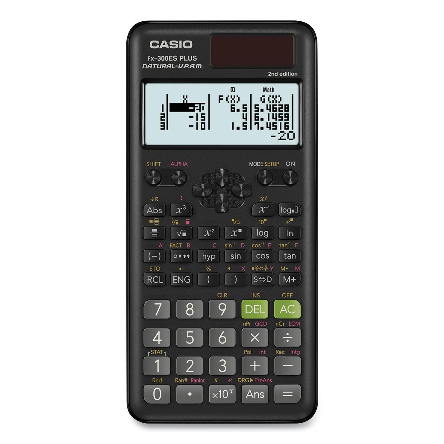 FX-300ESPLS2-S 2nd Edition Scientific Calculator, 12-Digit Natural ...