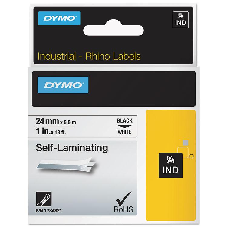 Industrial Self-Laminating Labels, 1`` x 18 ft, White | Plastic Express ...