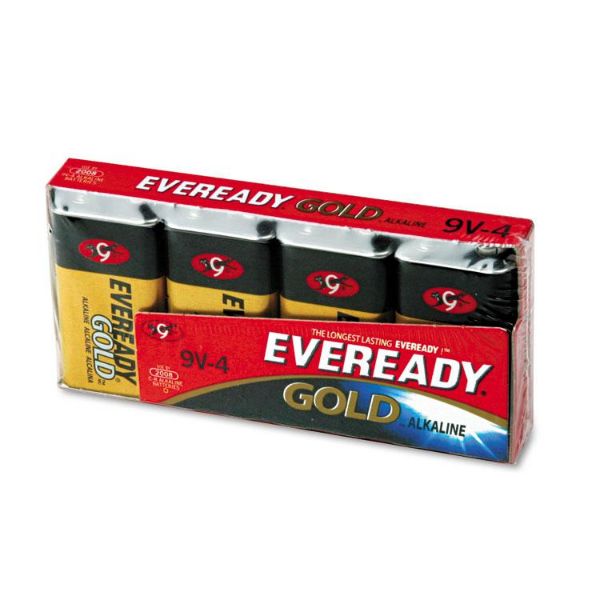 Gold 9V Batteries, 4/Pack | Plastic Express Inc.