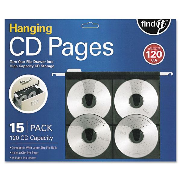 Hanging CD Pages, 15/Pack | Plastic Express Inc.