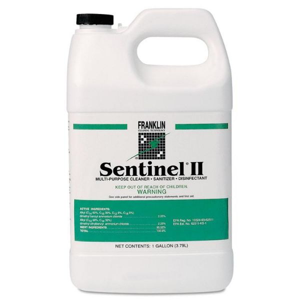 Sentinel II Disinfectant, Citrus Scent, Liquid, 1 gal. Bottles, 4/Carton | Plastic Express Inc.