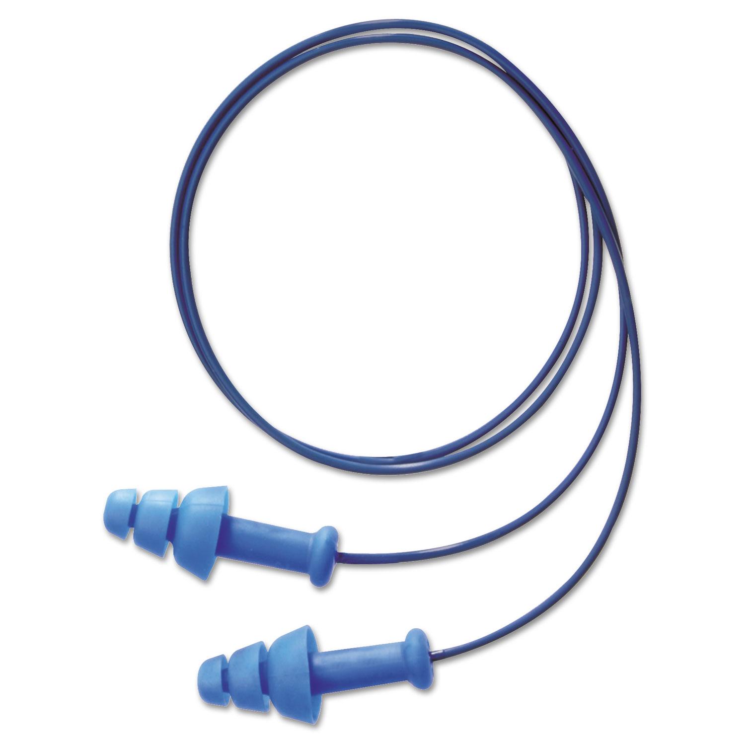 SmartFit Detectable Triple Flange Earplug, 25NRR | Plastic Express Inc.