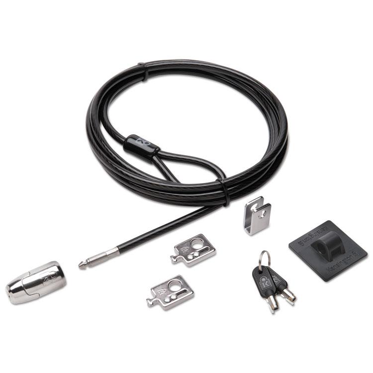 Desktop and Peripherals Locking Kit 2.0, 8ft Carbon Steel Cable ...