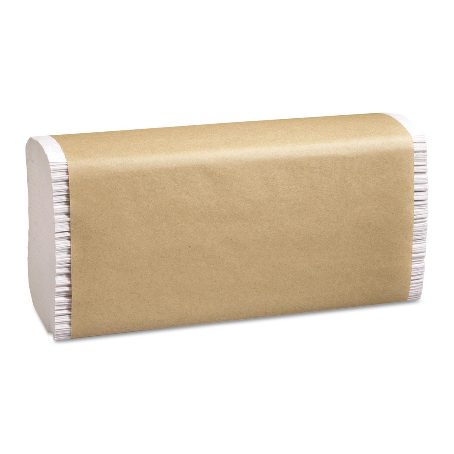 100% Recycled Folded Paper Towels, 9 1/4x9 1/2, Multi-Fold, White, 250 ...