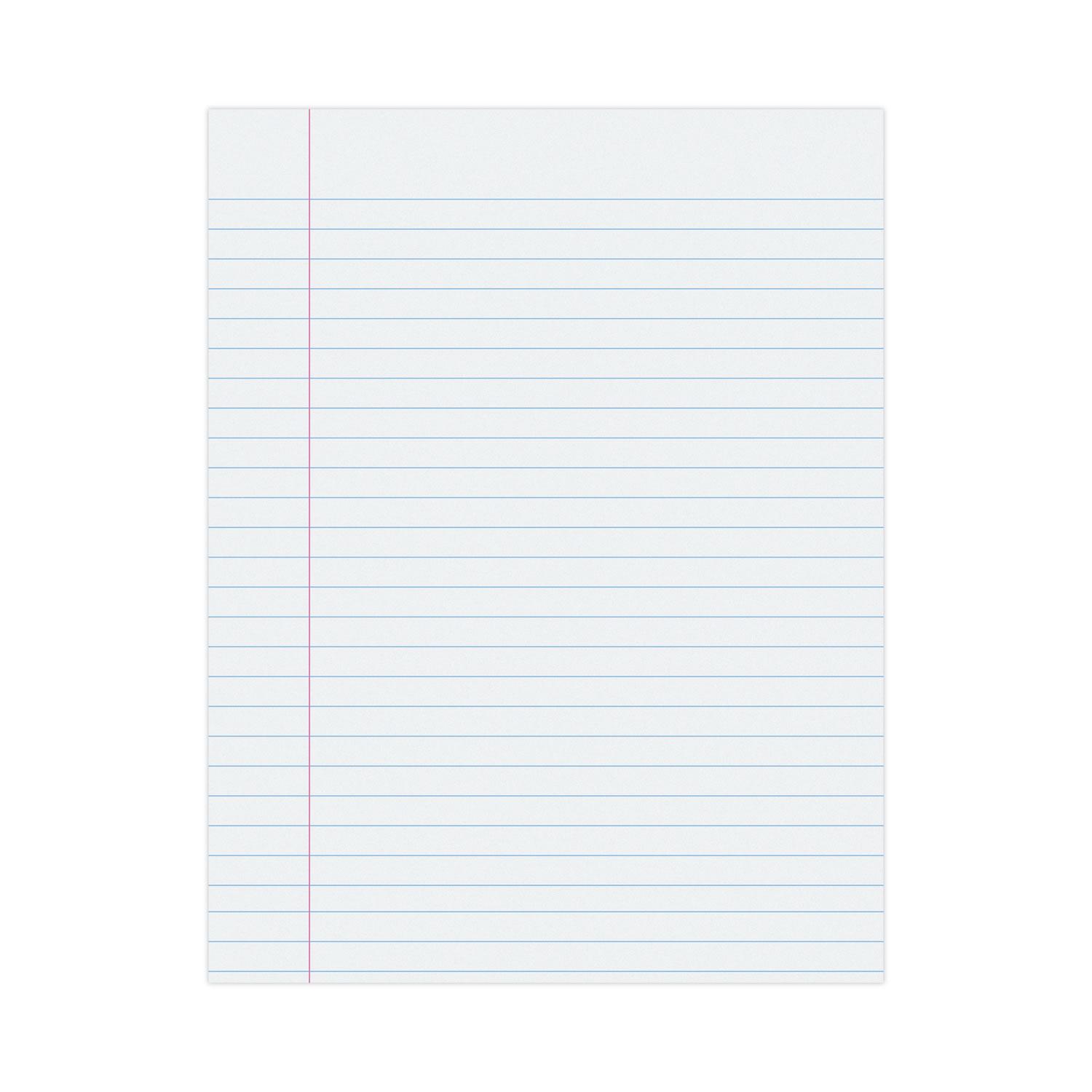 Composition Paper, 8.5 x 11, Wide/Legal Rule, 500/Pack | Plastic ...