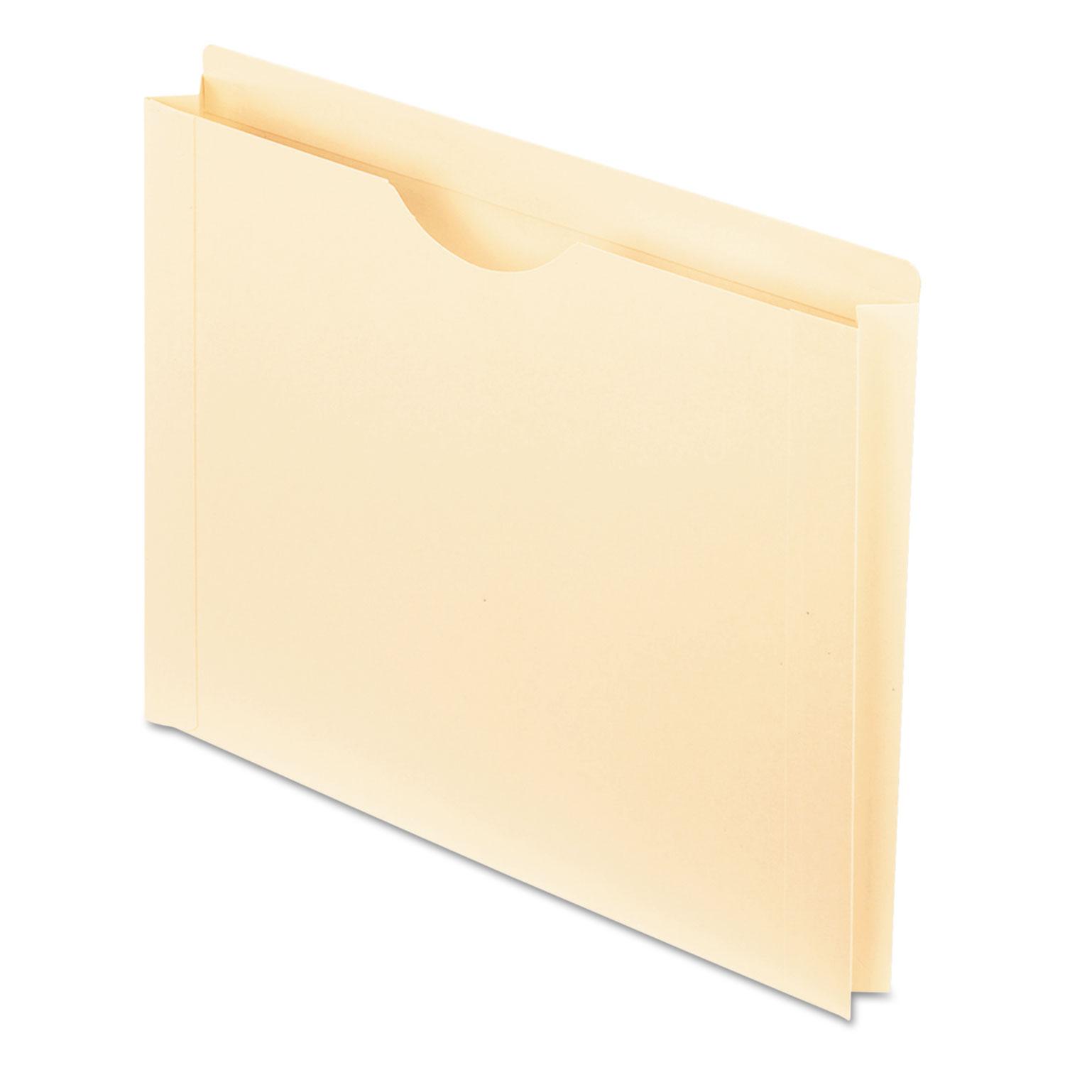 Manila Reinforced File Jackets, 2-Ply Straight Tab, Letter Size, Manila ...