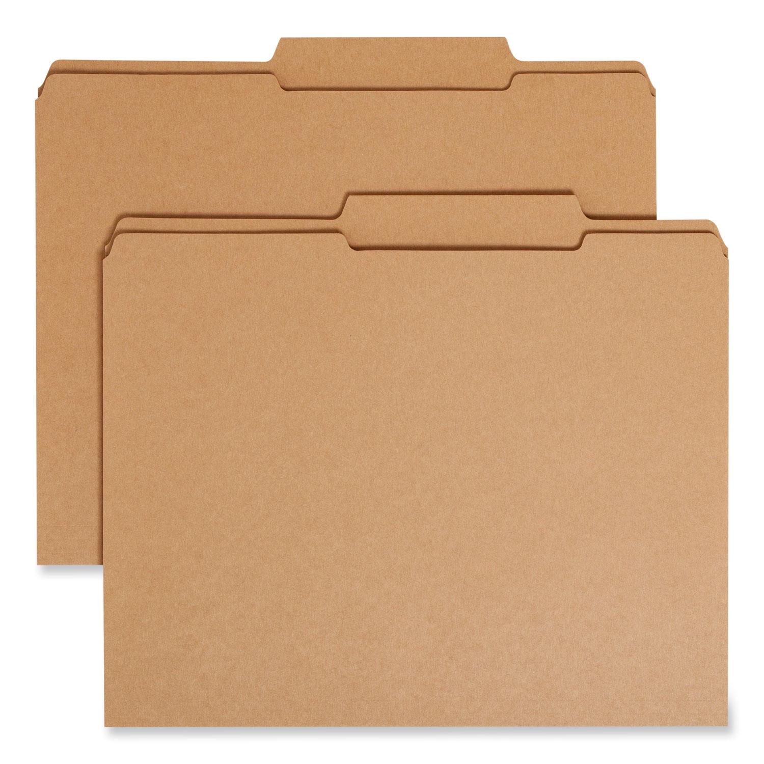 Guide Height Reinforced Heavyweight Kraft File Folders, 2/5-Cut 2-Ply ...