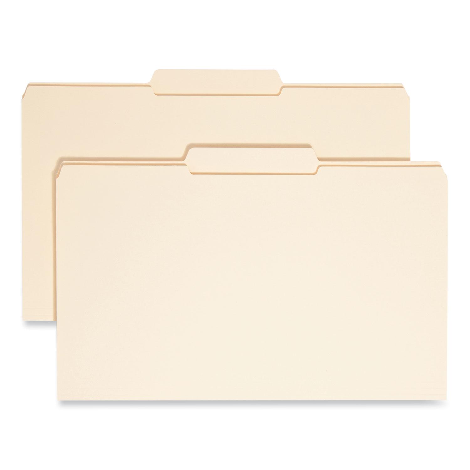 Reinforced Tab Manila File Folders, 1/3-Cut Tabs, Center Position ...