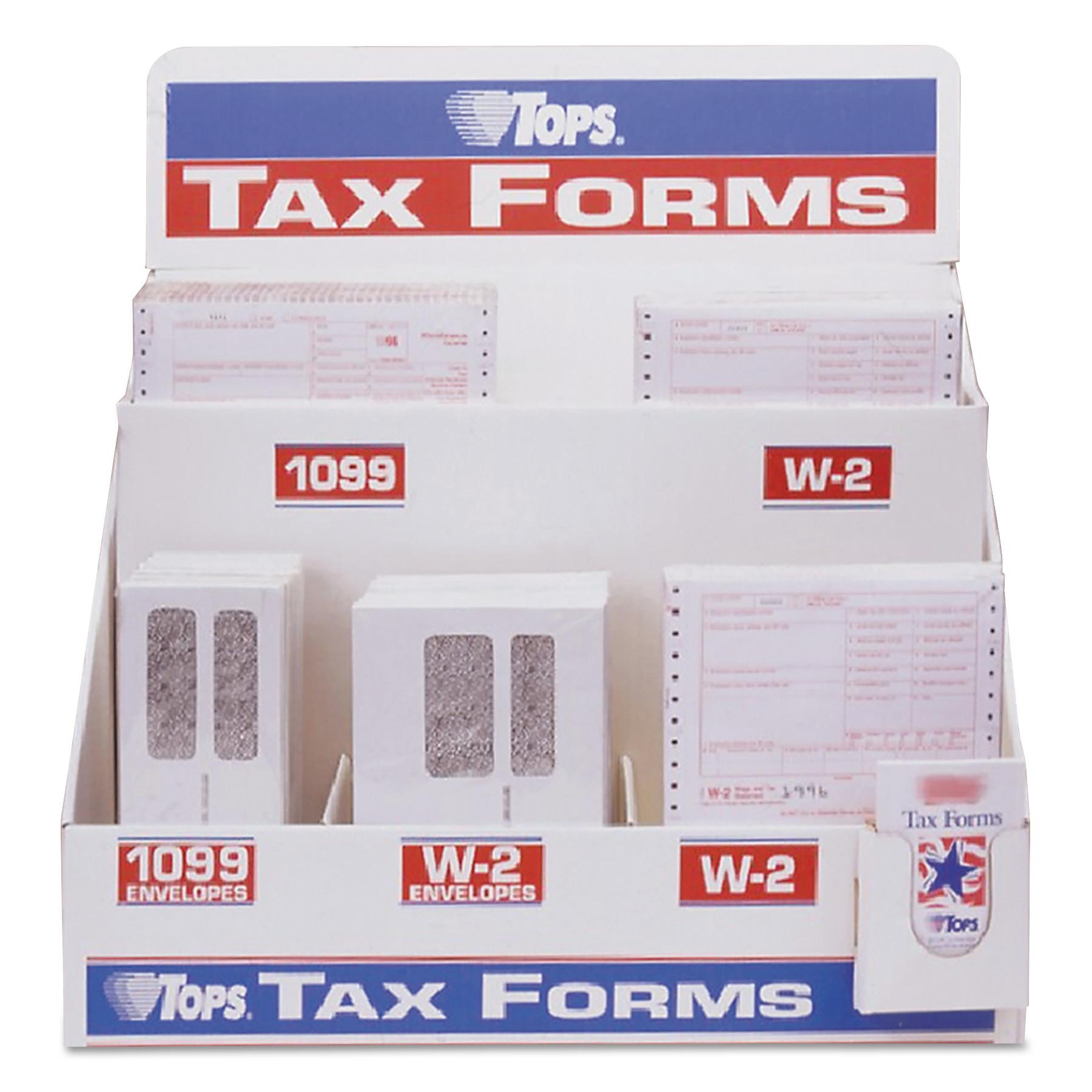 Six-Part W-2 Tax Form Floor Display, Plastic | Plastic Express Inc.