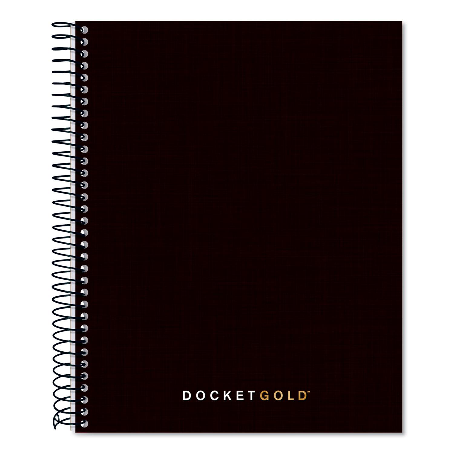 Docket Gold Planners and Project Planners, Narrow, Black, 8.5 x 6.75 ...
