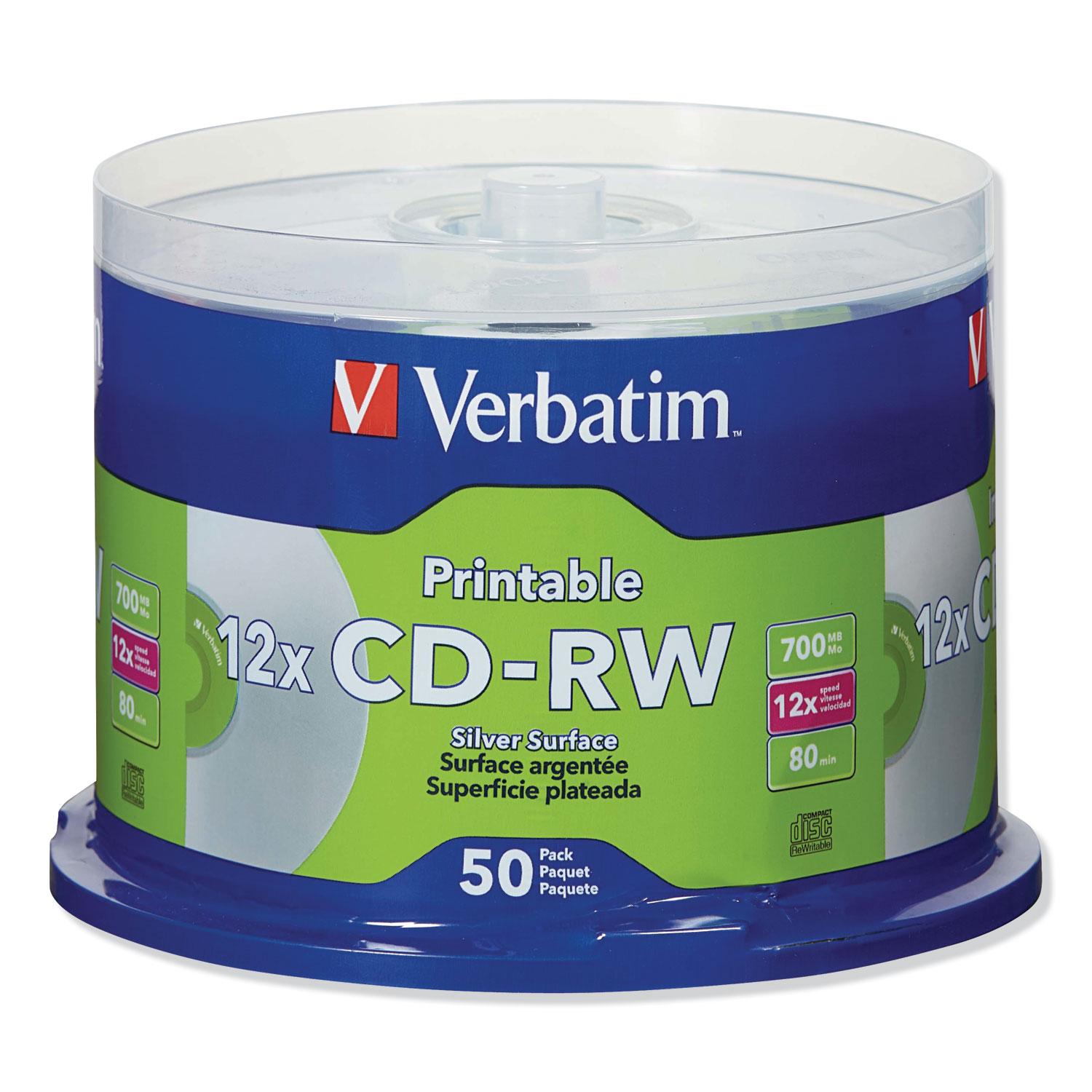 CD-RW DataLifePlus Printable Rewritable Disc, 700 MB/80 min, 12x ...