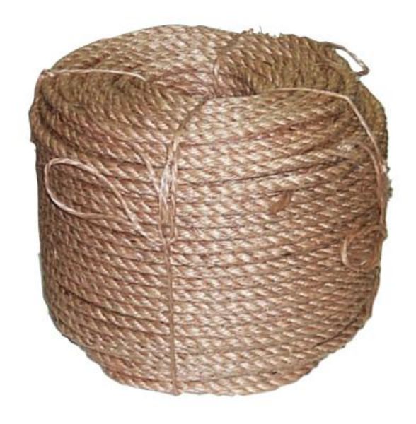Manila Rope, 3 Strands, 1-1/4 in x 125 ft | Plastic Express Inc.
