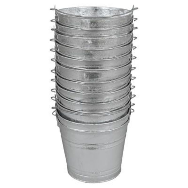 Galvanized Pail, 12 qt | Plastic Express Inc.