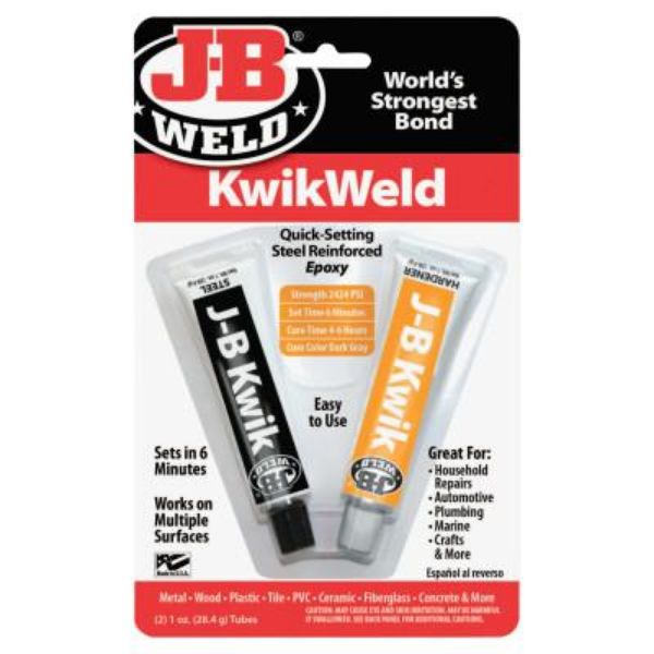Cold Weld Compound, 2 oz (2 x 1 oz) Skin Packed, Dark Gray | Plastic ...