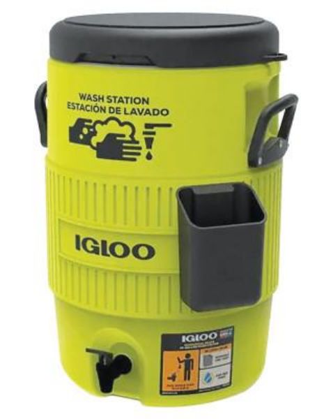 Industrial Portable Hand Washing Station with Soap Caddy, 5 gal, Green ...