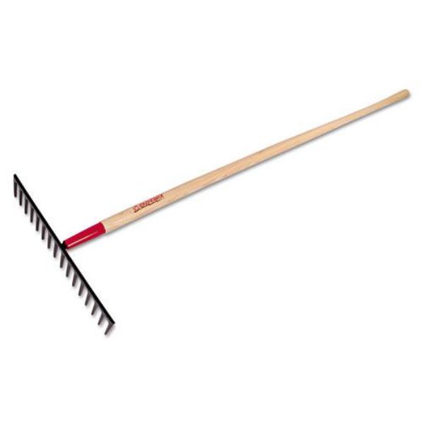 Level Rake for Gravel, 18.5 in W, Forged Steel, 16 Tine, 66 in American ...