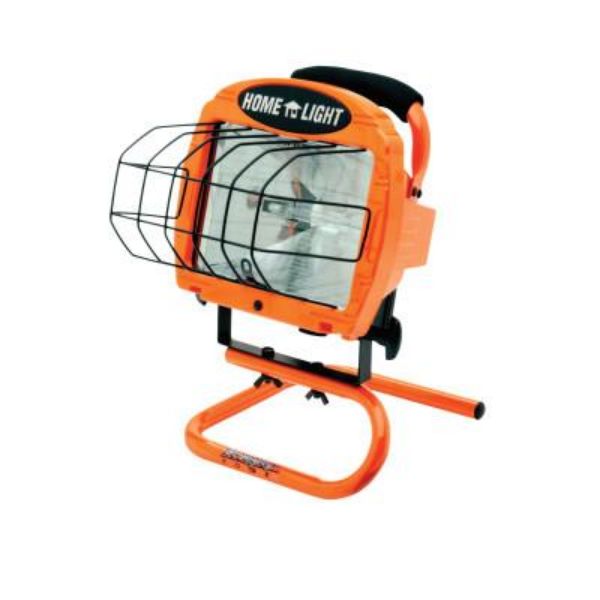 Portable Halogen Work Light, 500 W, S-Stand | Plastic Express Inc.