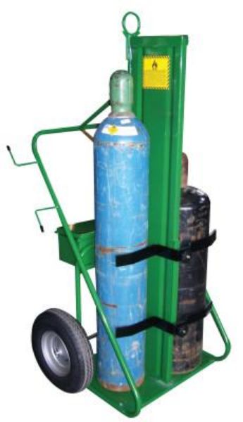 400 Series Cart, Holds 2 Cylinders, 9-1/2 in to 12-1/2 dia, 16 in ...