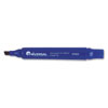 Chisel Tip Permanent Marker, Broad Chisel Tip, Blue, Dozen | Plastic ...