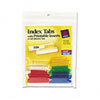 Insertable Index Tabs with Printable Inserts, 1/5-Cut Tabs, Assorted ...
