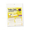 Insertable Index Tabs with Printable Inserts, 1/5-Cut Tabs, Clear, 1.5 ...