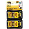 Arrow Message 1" Page Flags, "Sign Here", Yellow, 2 50-Flag Dispensers ...