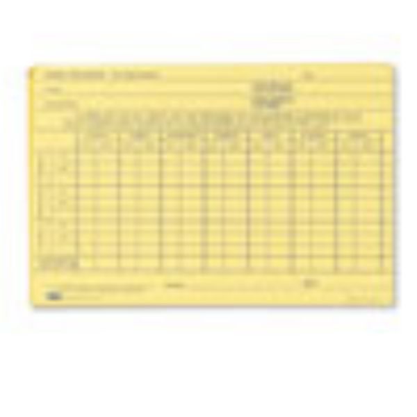 Weekly Employee Time Report Card, One Side, 6 x 4, 100/Pack | Plastic ...