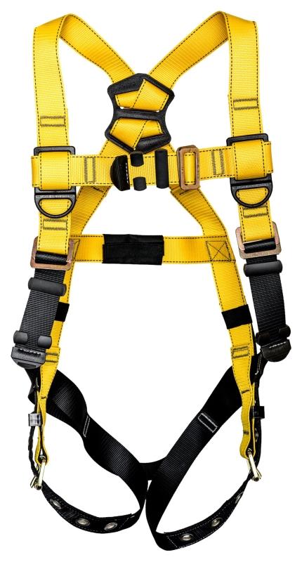 GUARDIAN FALL PROTECTION 1 Series 37005B Full Body Harness, M/L, 130 to ...