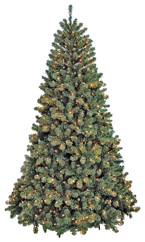 Hometown Holidays 61791 Christmas Tree, 9 ft H, Noble Fir Family, 120 W ...