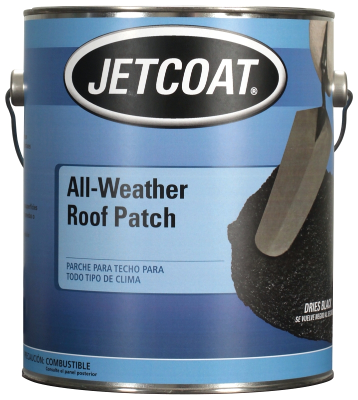 JETCOAT 61711 All-Weather Roof Patch, Black, 0.9 gal Can | Plastic ...