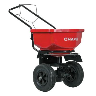 CHAPIN 8200A Turf Spreader, 24 in W Spread, 80 lb Hopper, Steel Frame ...