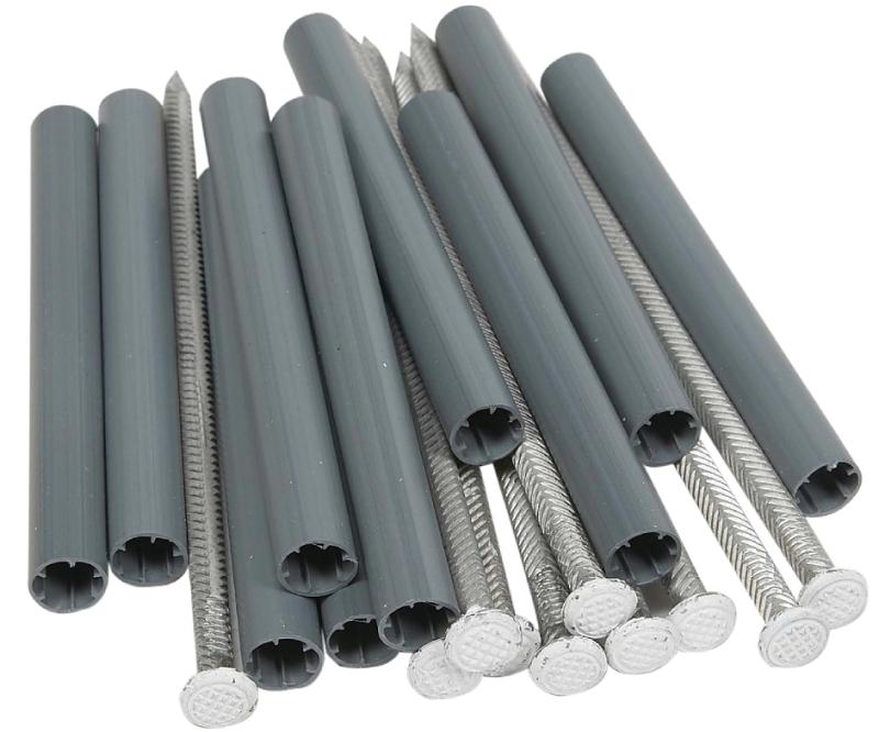 Amerimax 25043 Gutter Spike and Ferrule, Aluminum/Plastic, White ...