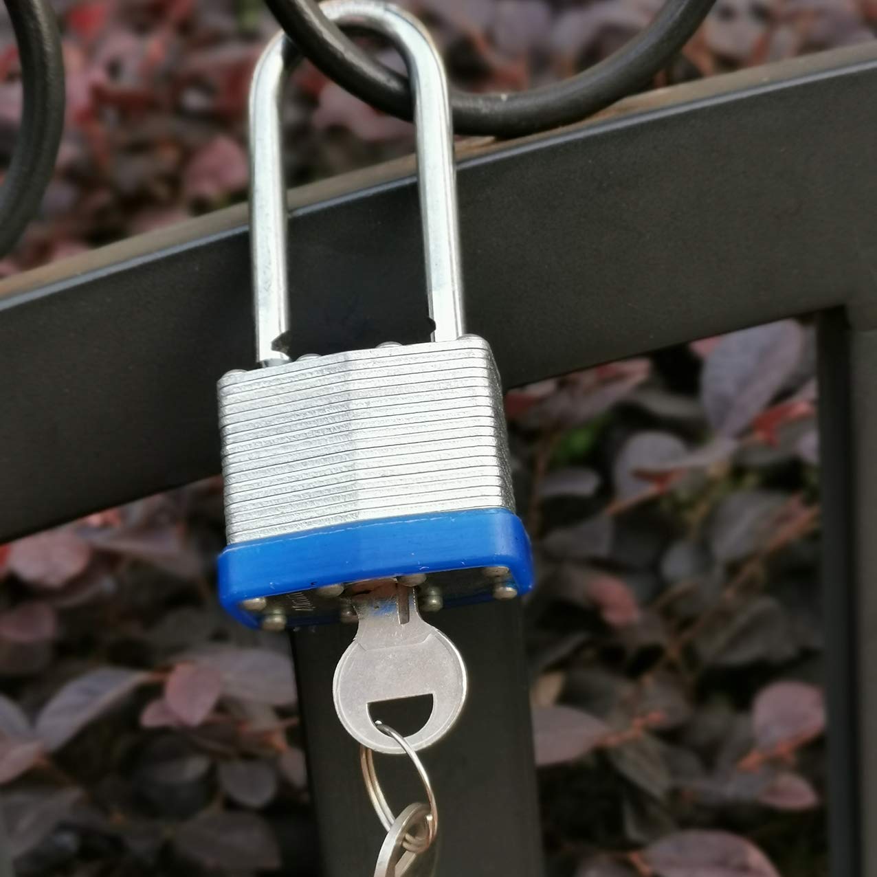 DORLOK 1-5/8' (40mm) LongShackle Laminated Padlock, Brass Cylinder With ...