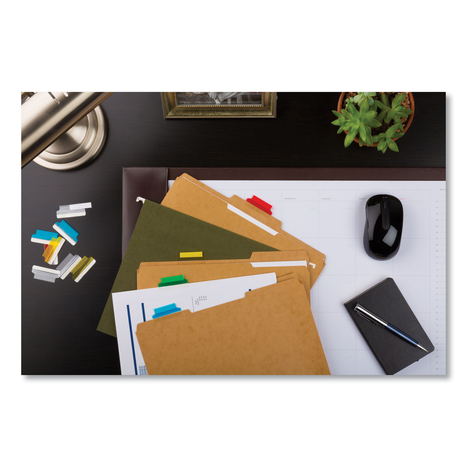 Insertable Index Tabs with Printable Inserts, 1/5-Cut Tabs, Assorted ...