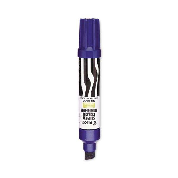 Jumbo Refillable Permanent Marker, Broad Chisel Tip, Green | Plastic ...