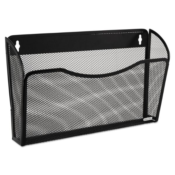 Single Pocket Wire Mesh Wall File, Letter, Black | Plastic Express Inc.