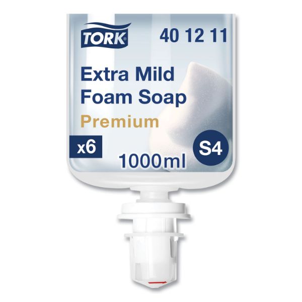 Premium Extra Mild Foam Soap, Unscented, 1 L, 6/Carton | Plastic ...