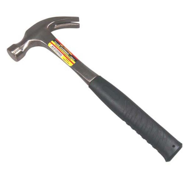 Claw hammer 16oz, one pieceforged steel, with cushion grip | Plastic ...