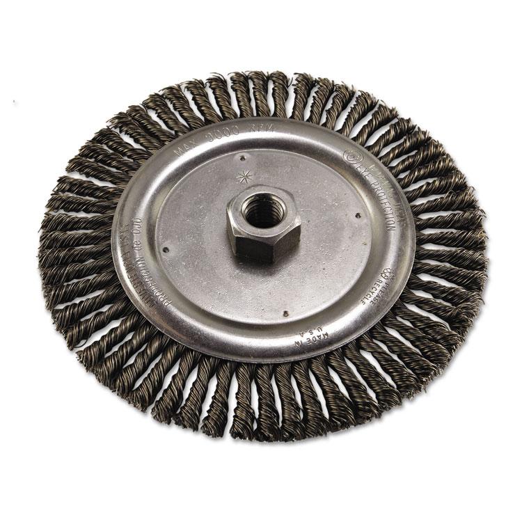 Stringer Bead Wheel Brush, 7 in D x 3/6 in W, 0.02 in, Carbon Steel ...