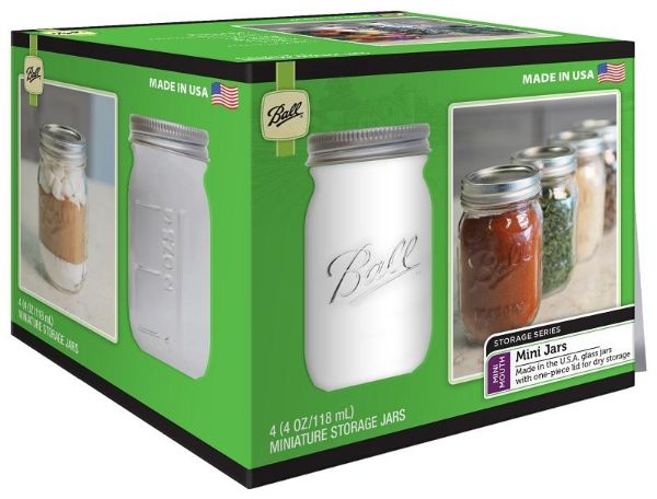 Ball 1440080100 Storage Jar, 4 oz Capacity, Glass | Plastic Express Inc.