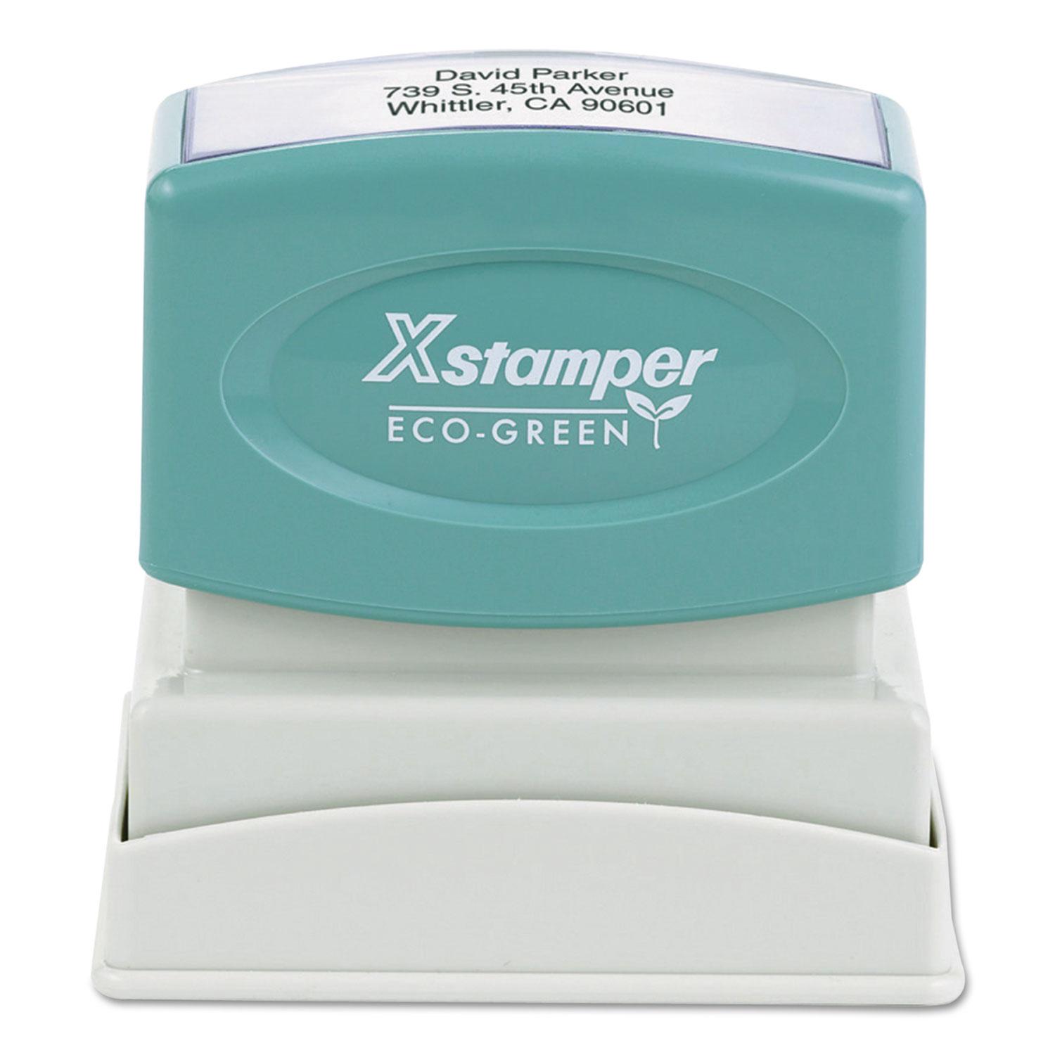 EP12 - ClassiX ECO Self-Inking Message Stamp,5/8" x 2-5/16" | Plastic ...
