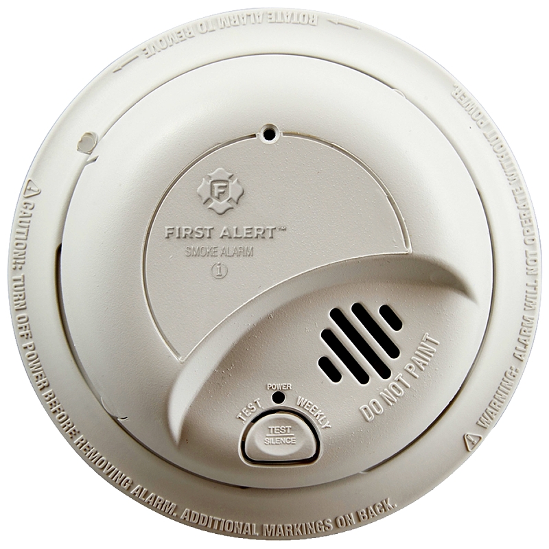 FIRST ALERT 9120LBL Smoke Alarm, Ionization Sensor, 85 dB, White ...