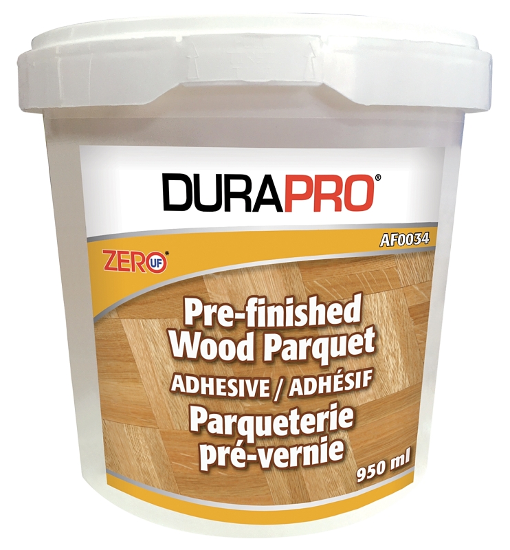 DURA PRO AF0034-950 Parquet Adhesive, Liquid, Hydrocarbon, White, 950 ...