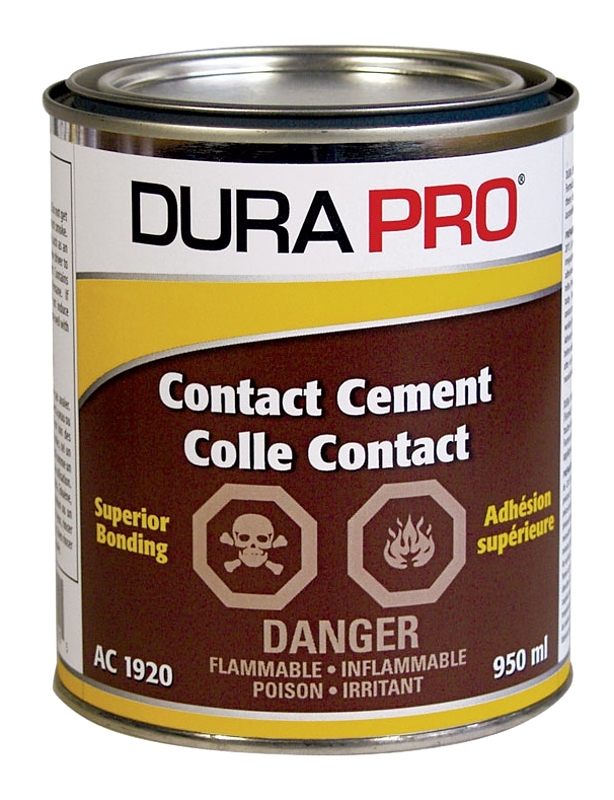 DURA PRO AC1920-950 Contact Cement, Liquid, Amber, 950 mL Can | Plastic ...