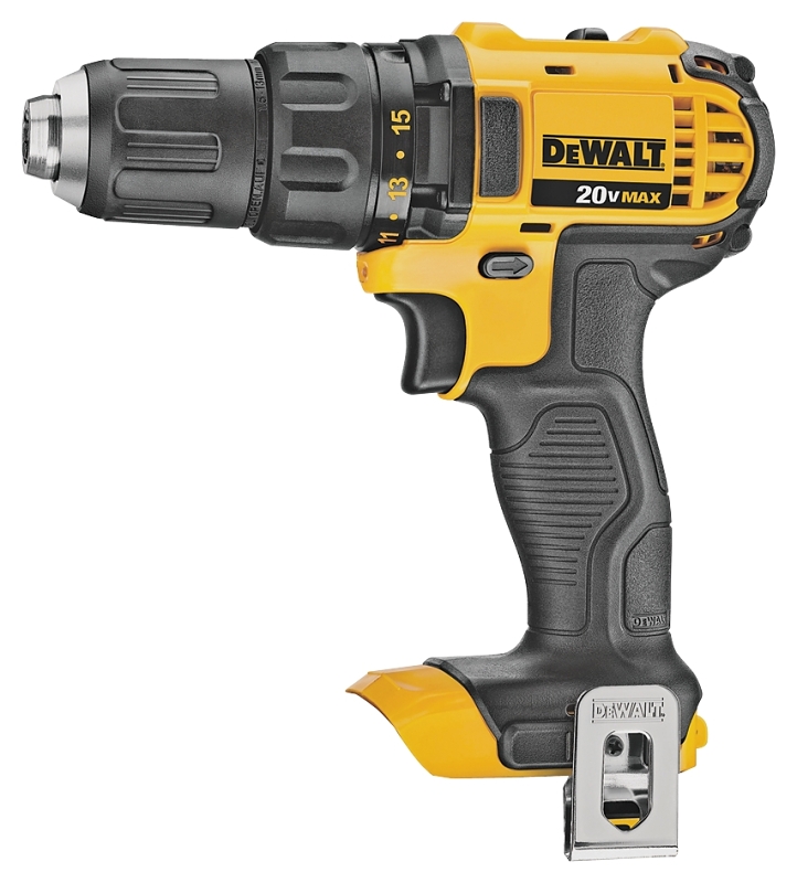 DeWALT DCD780B Drill/Driver, Tool Only, 20 V, 1/2 in Chuck, Keyless ...