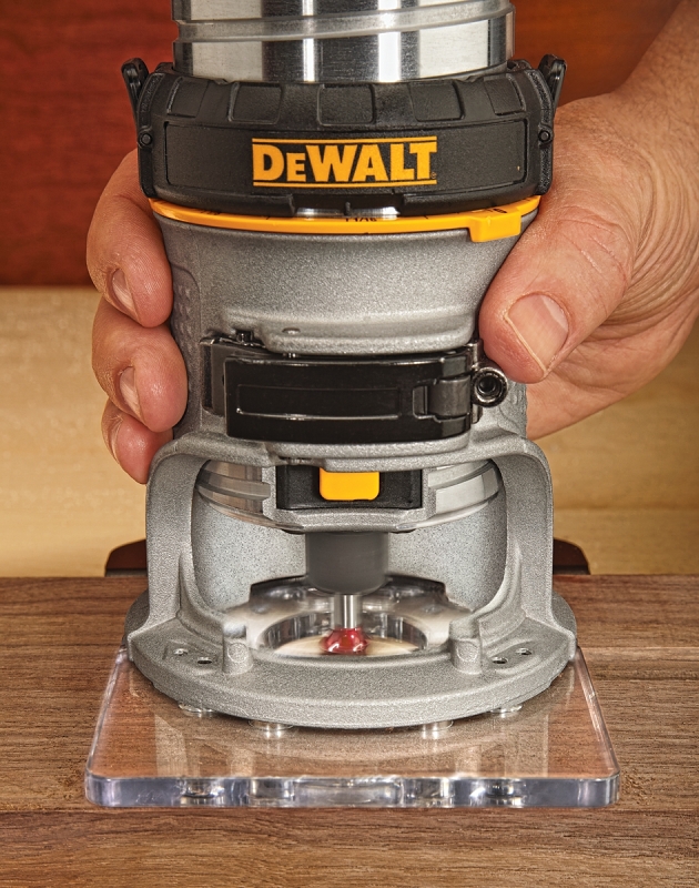 DeWALT DWP611 Compact Router with LED, 7 A, 16,000 to 27,000 rpm Load ...