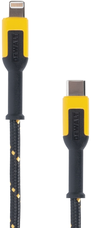 DeWALT 131 1357 DW2 Charger Cable, iOS, USB-C, Kevlar Fiber Sheath ...