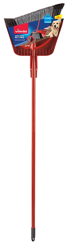 Vileda 168256 Super Angle Pet Pro Broom, Recycled Fiber Bristle ...