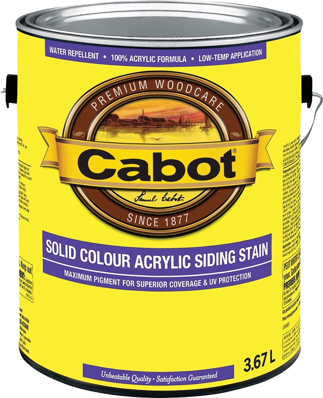 Cabot 800 Series 0808C Siding Stain, Brown, Liquid, 3.43 L | Plastic ...