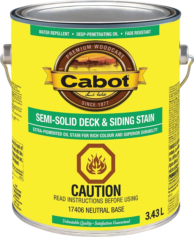 Cabot 17400 Series 17406C Deck and Siding Stain | Plastic Express Inc.